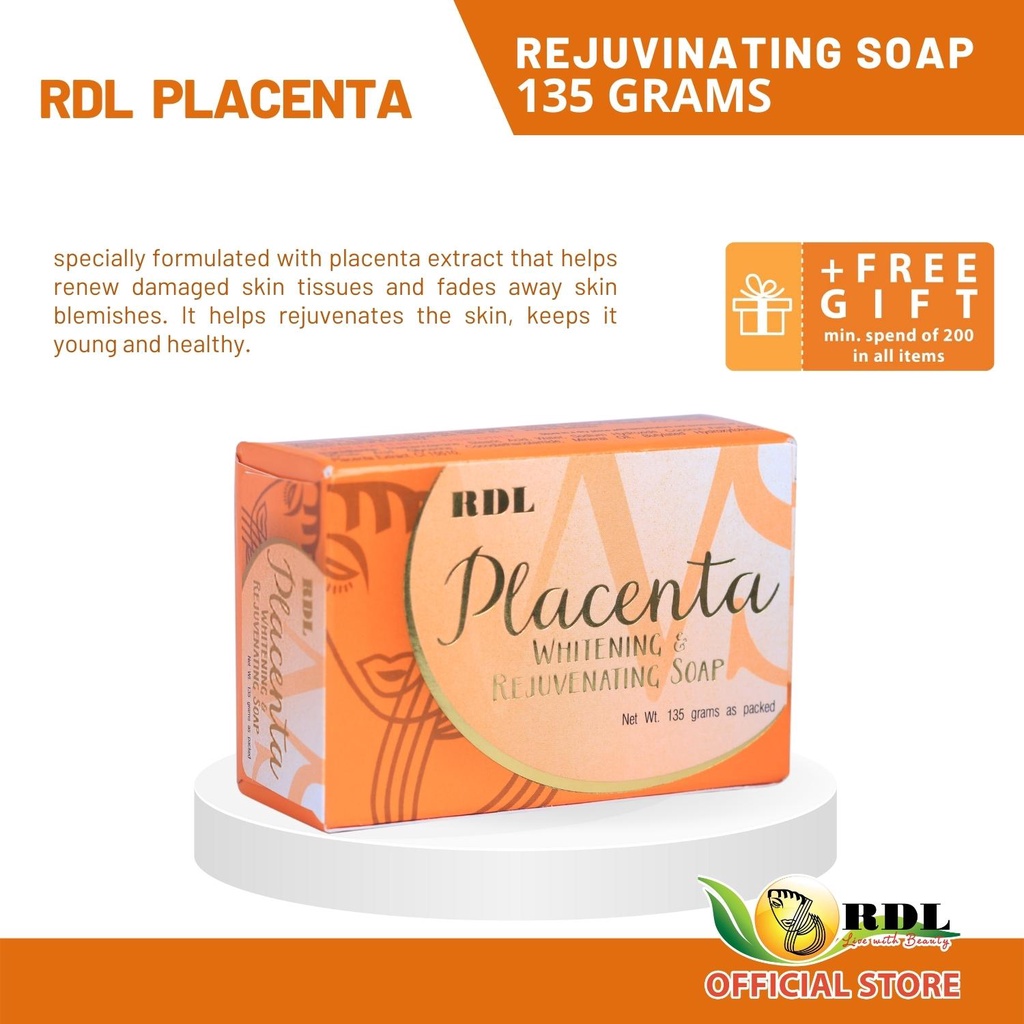 RDL Placenta Soap 135g | Shopee Philippines