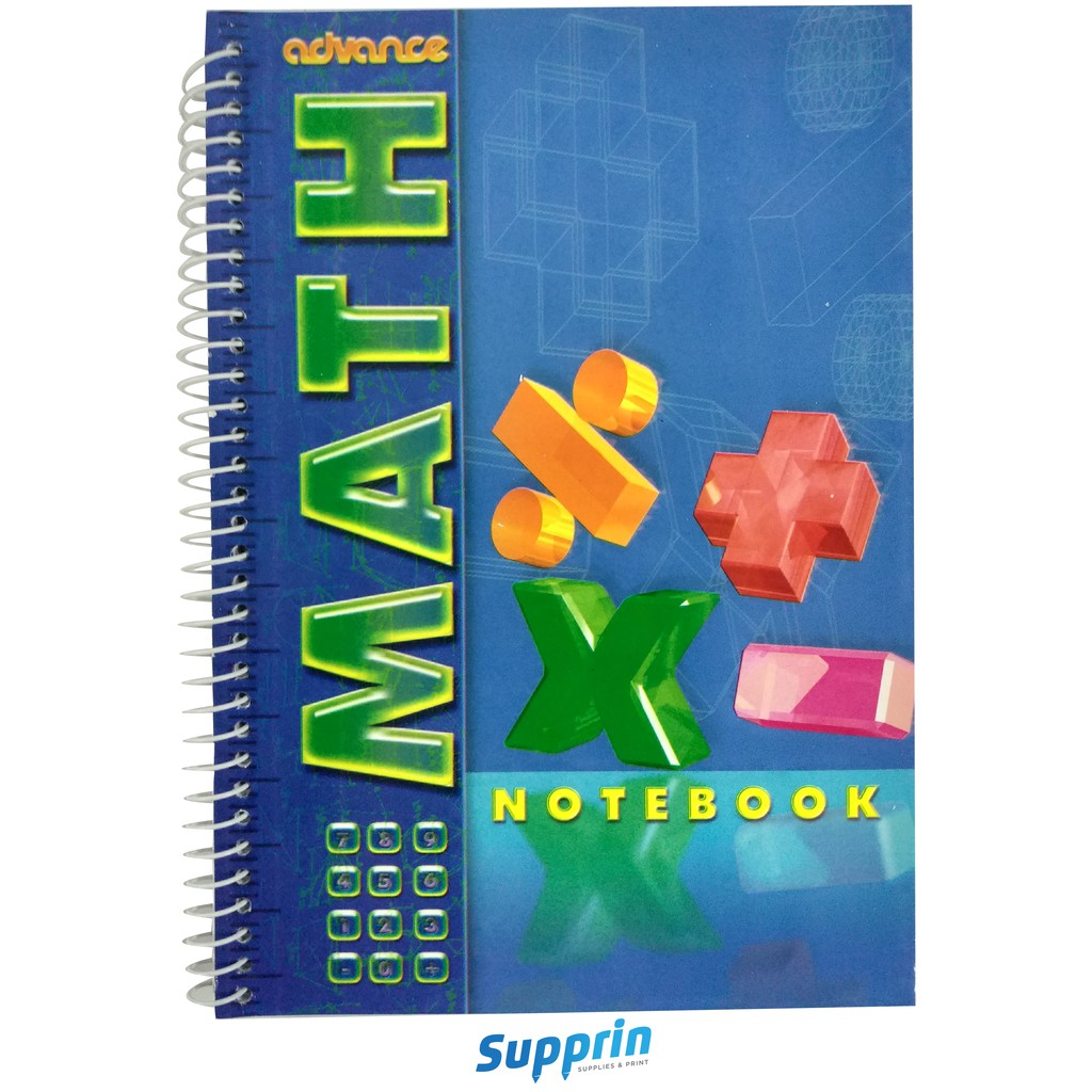 Math Notebook, 80 Leaves, 54 gsm, 6" x 8.5", One (1) pc | Shopee ...