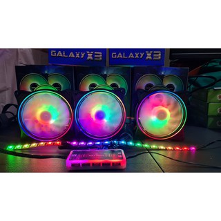 Keytech GALAXY X3 3-Fans ARGB 120mm + 1 LED Strip RGB Package | Shopee ...