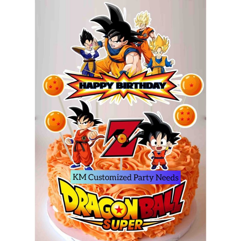 Paper & Party Supplies Dragon Ball Super Dragon Ball Z inspired cake ...