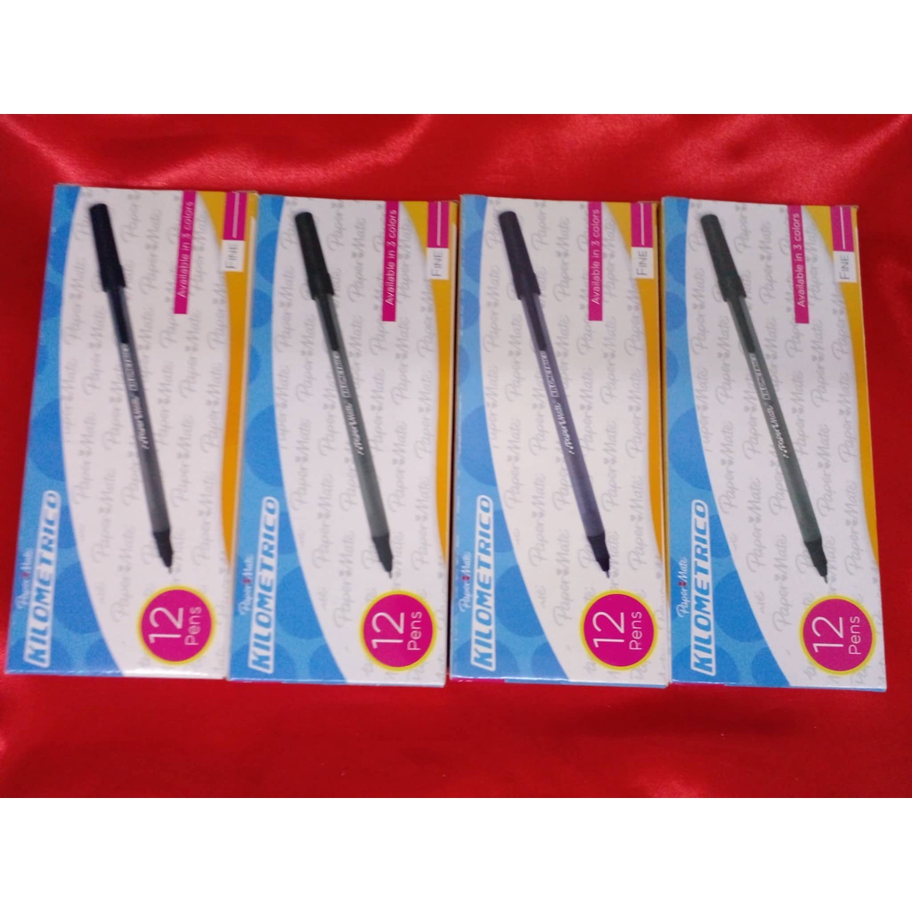 Kilometrico Ballpen 12pcs Black | Shopee Philippines