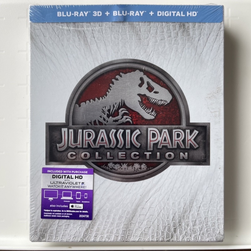 Jurassic Park Collection Blu-ray 3D+Bluray Movie (Sealed And New ...