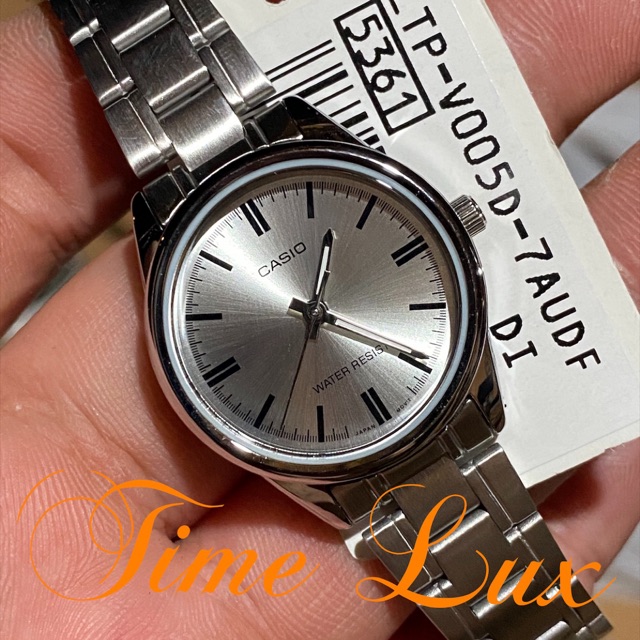Casio Ltp V005d 7a Ladies Silver Shopee Philippines