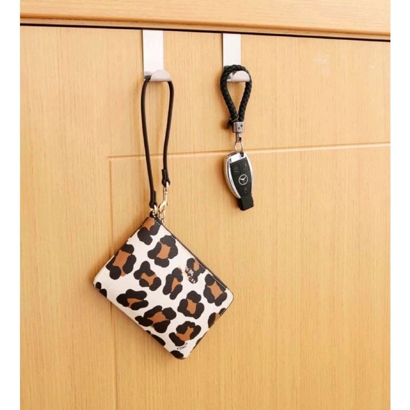 2 Pc Back Door Hook Stainless Steel Kitchen Cabinet Clothes Hanger ...