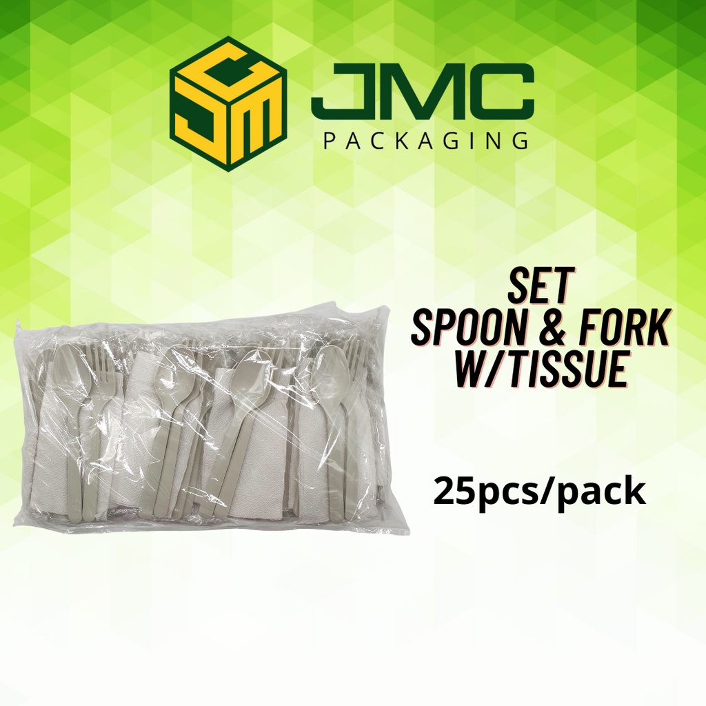 Disposable set spoon and fork 25pcs/pack | Shopee Philippines