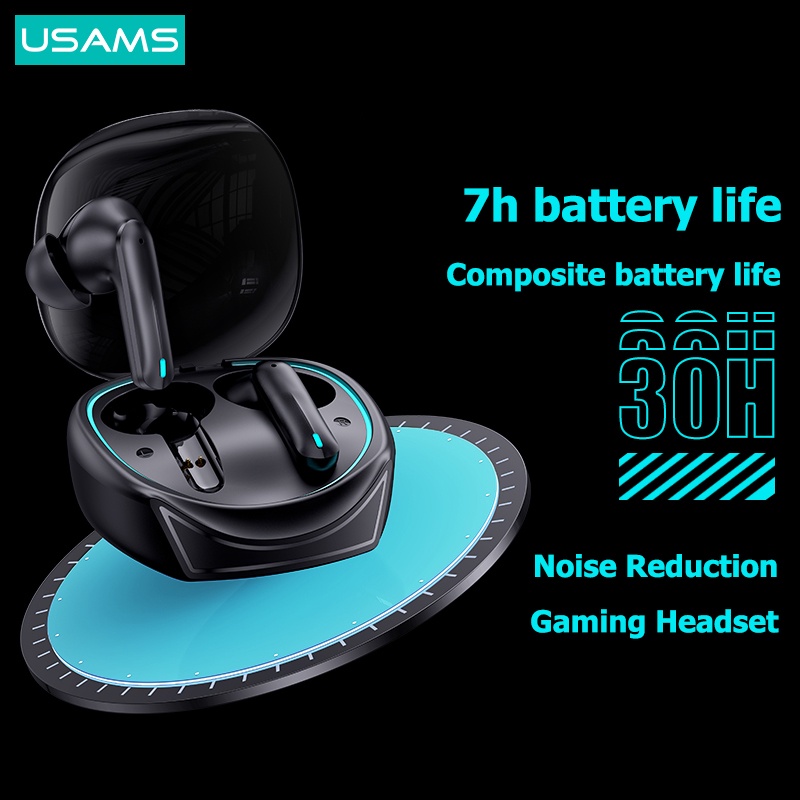 Usams Tws Gaming Earbuds Aac Sbc Hifi Stereo Dual Mic Enc Wireless ...