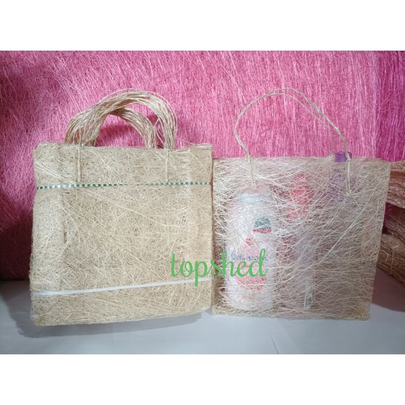 abaca bag 6x6x2, souvenir holder, sinamay bag | Shopee Philippines