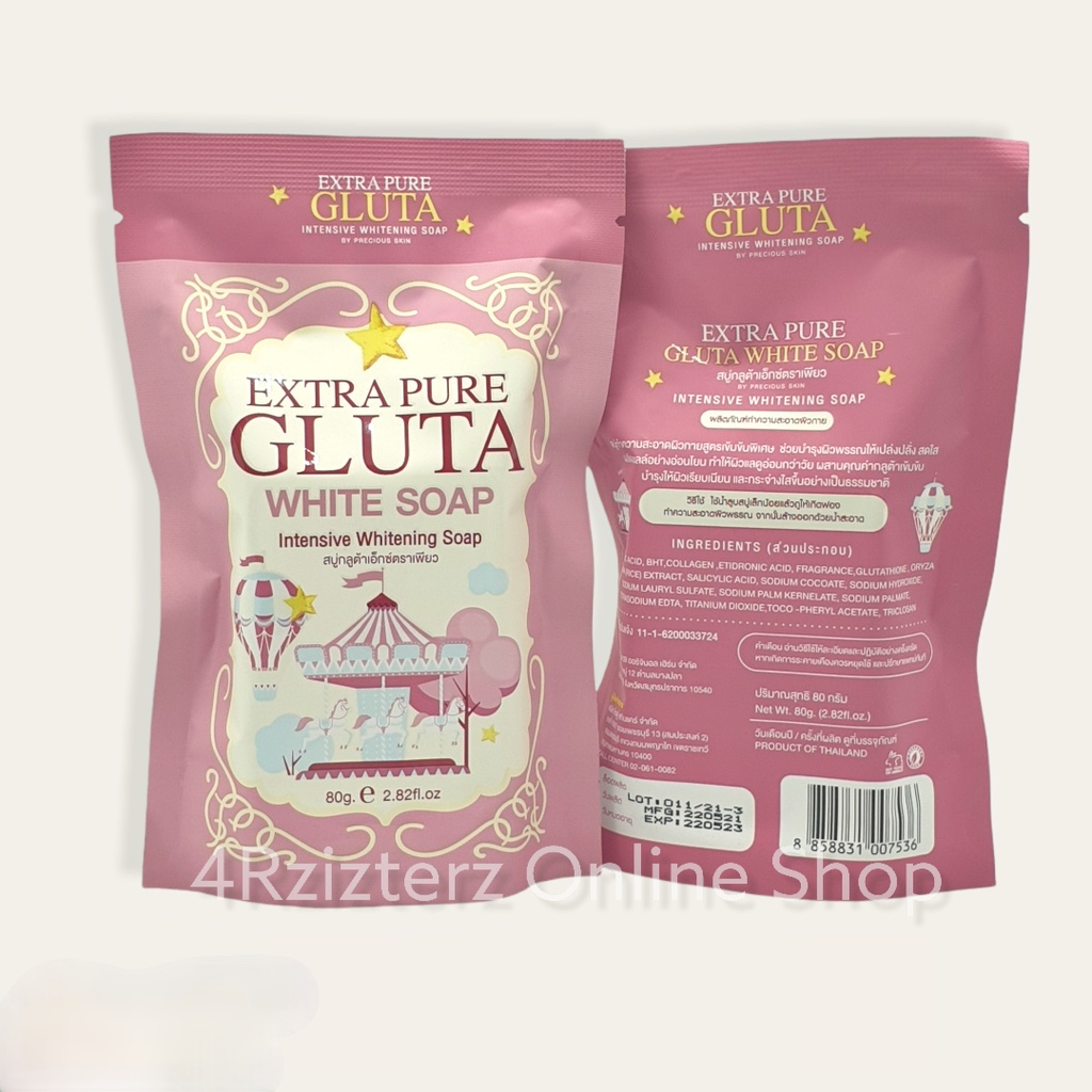 Extra Pure Gluta White Soap 80grams (PHILIPPINE FDA APPROVED) | Shopee ...