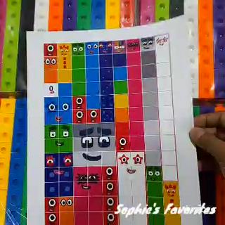 Numberblocks Stickers - 60 face stickers - Glossy Sticker for Linking ...