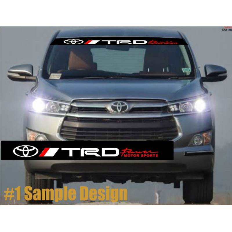 1pc toyota innova windshield sticker TRD Motor Sport design vinyl ...