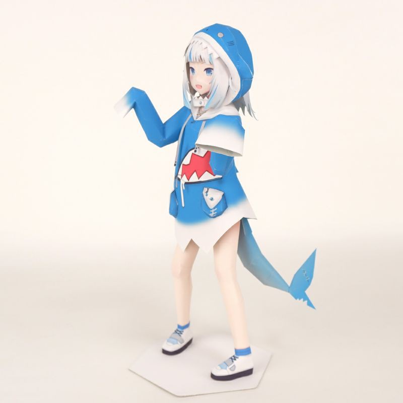 VTuber, Gawr Gura Papercraft Pepakura, 3D Model Paper PDF, 58% OFF