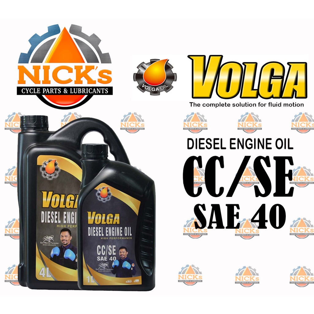 CC/SE SAE 40 VOLGA DIESEL ENGINE OIL 1 Liter | Shopee Philippines