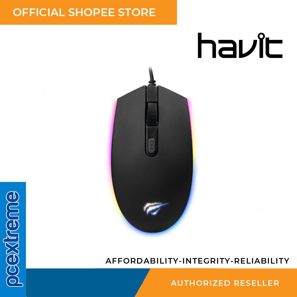HAVIT HV-MS1002 RGB BACKLIT GAMING MOUSE | Shopee Philippines
