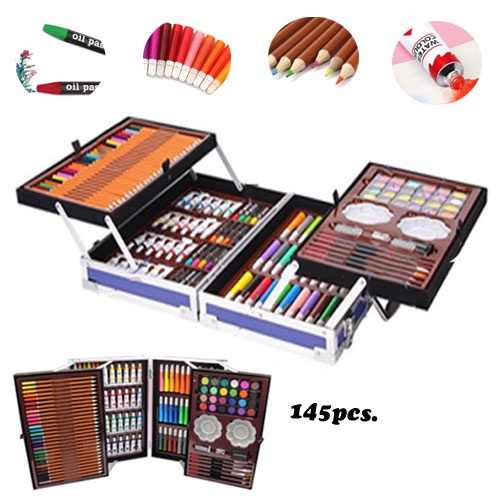 Assorted Box Design 145Pcs. Foldable Case Kids Artist Learning ...