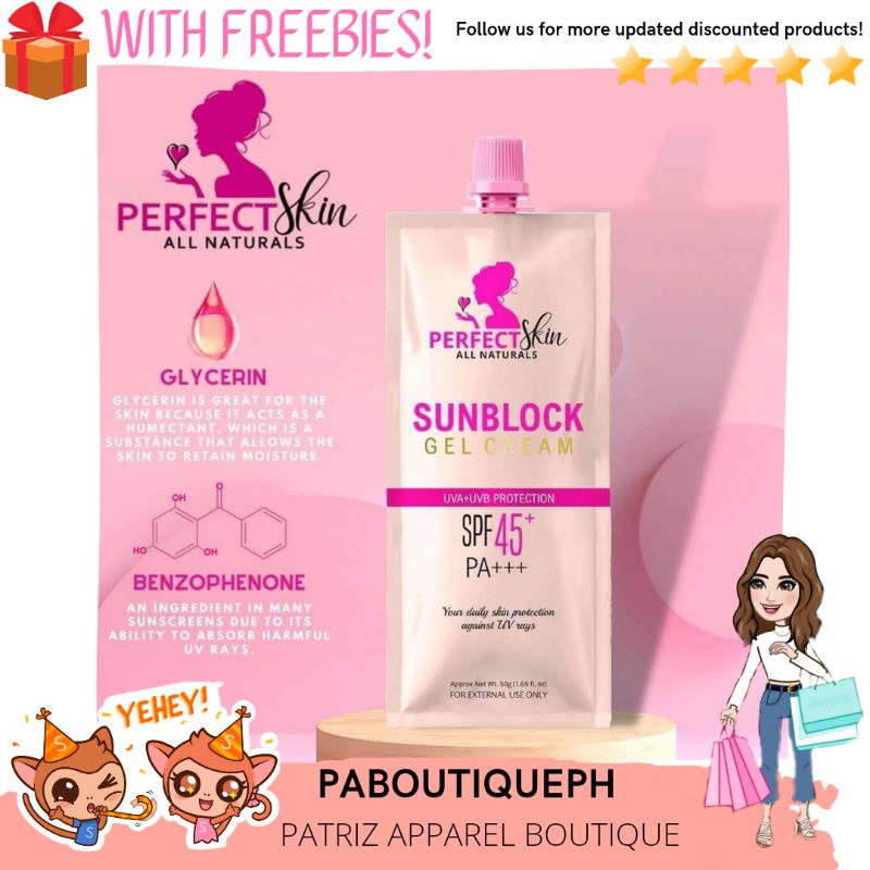 Perfect skin sunblock pouch 50g | Shopee Philippines