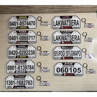 Temporary Plate Number for Motorcycle with free mini plate number ...