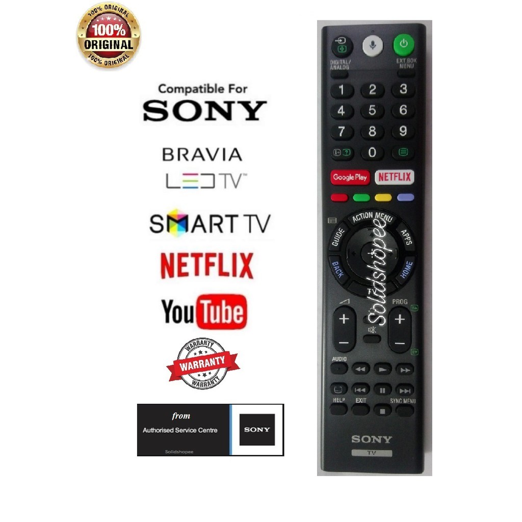Original Sony TV remote MODEL RMF-TX310P with Netflix, Google Play and ...