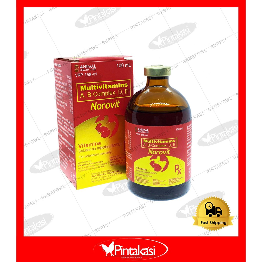 Norovit Multivitamins A, B Complex, D, E 100ml for Gamefowl Rooster ... Norovit Multivitamins A, B Complex, D, E 100ml for Gamefowl Rooster ...
