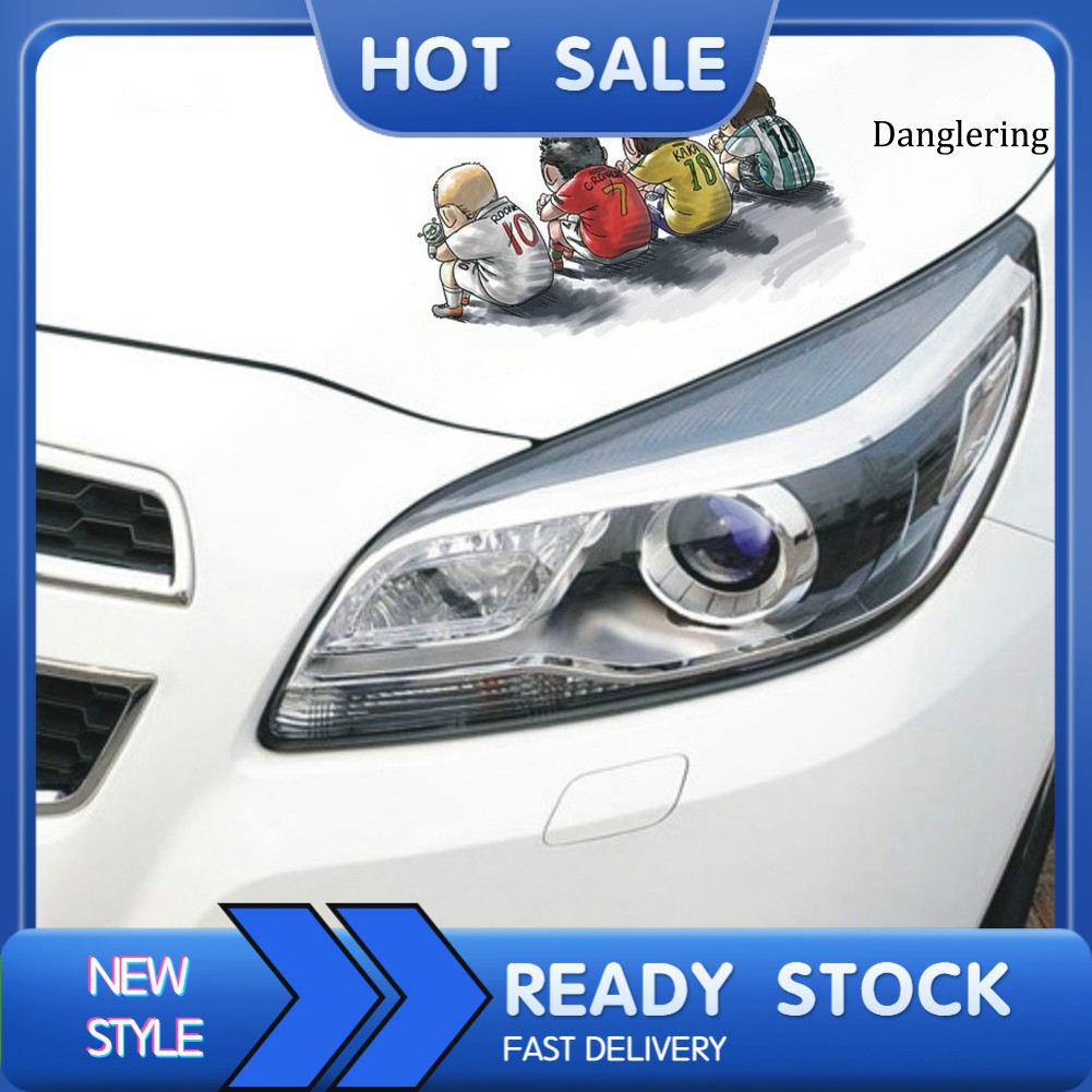 DL-C Waterproof Cute Cartoon Sportsman Back View Car Door Window ...