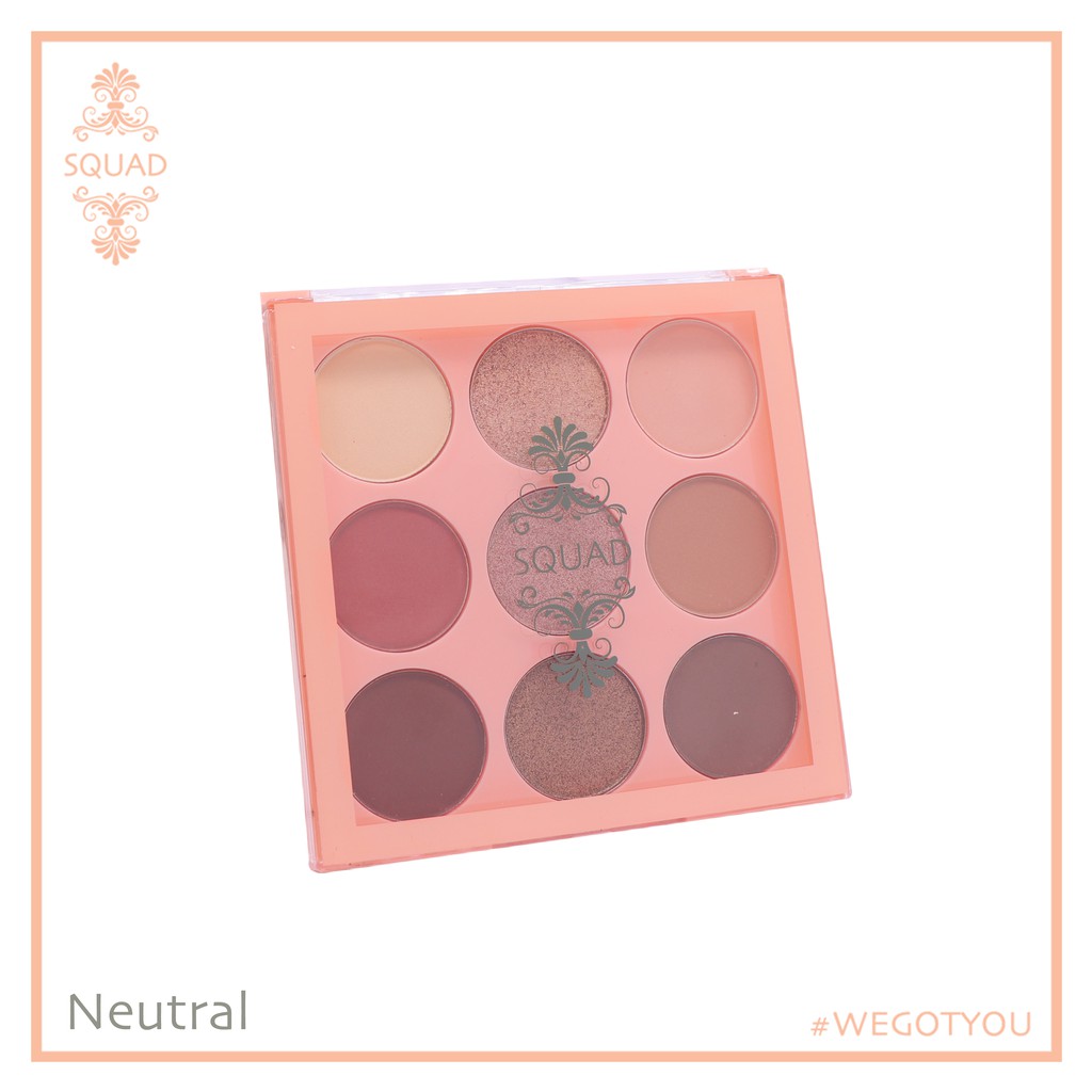 Squad Cosmetics Neutral Squad Eyeshadow Palette | Shopee Philippines