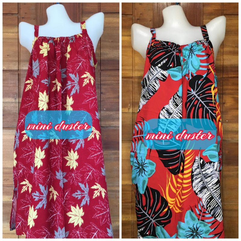 Challis Duster with pocket/ Mini Duster / Small-Large size | Shopee ...