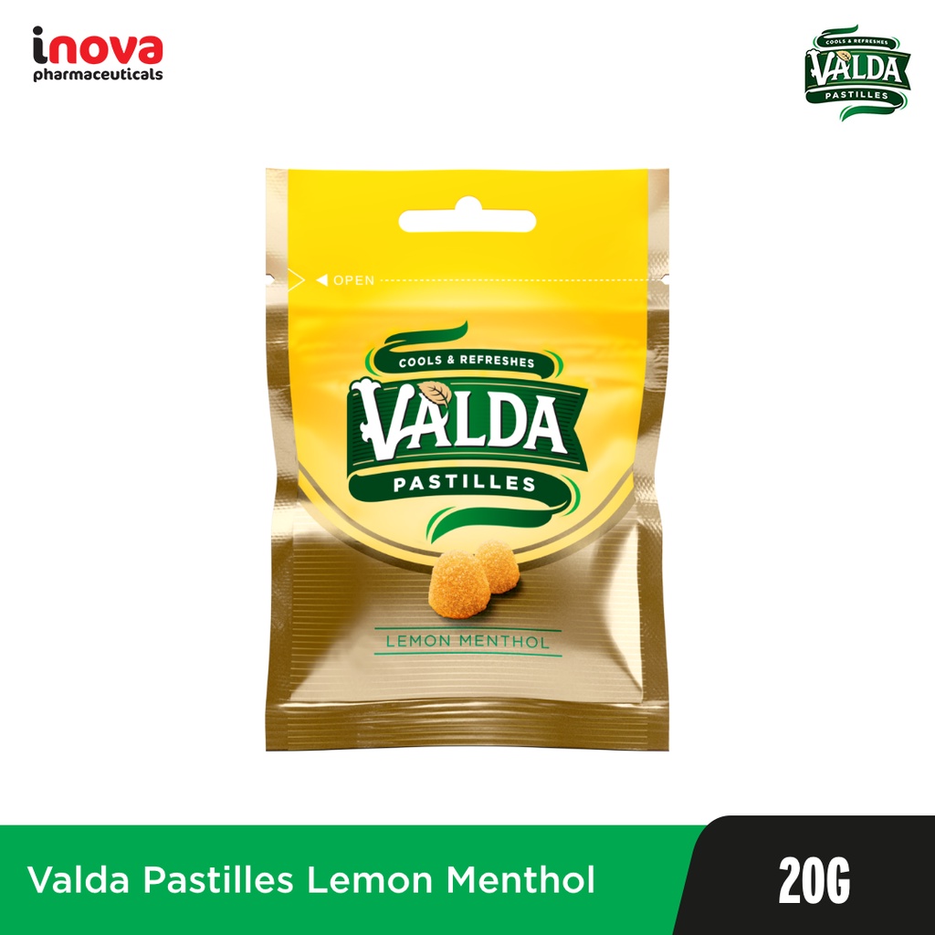 Valda Pastilles Lemon Menthol 20g | Shopee Philippines