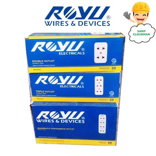 Royu Surface Type Universal Convenience Outlet Duplex Triplex Quadruplx ...