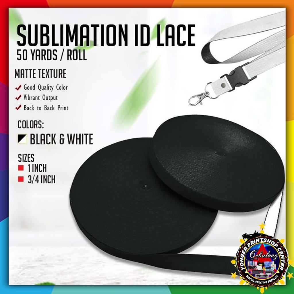 1 ROLL SUBLIMATION ID LACE/LANYARD 3/4 AND 1 INCH SIZE | Shopee Philippines