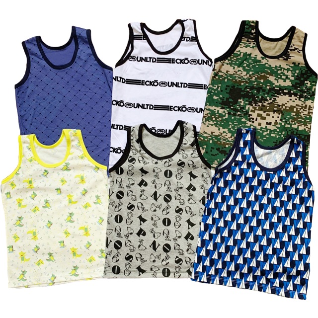KIDS PRINTED SANDO FOR BOYS(4-6yrs.old) | Shopee Philippines