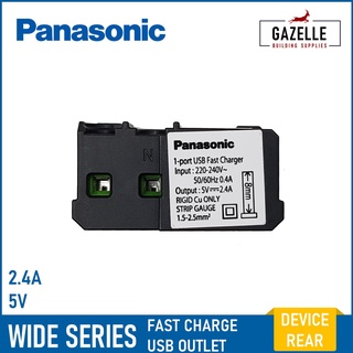 Panasonic Wide Series USB Outlets 5V 2-2.4A Fast Charge | Shopee ...