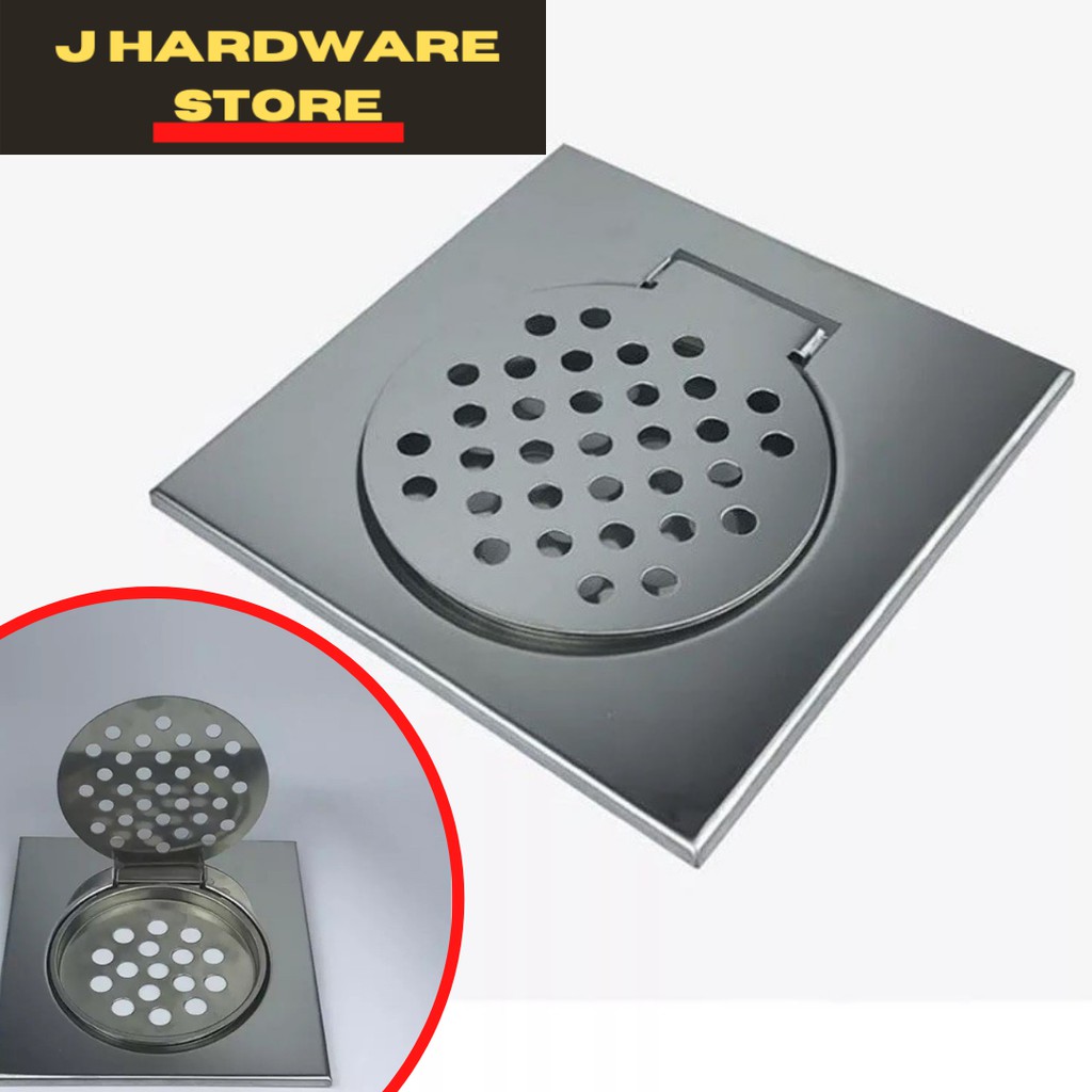 Steel Open lid bathroom floor drain | Shopee Philippines