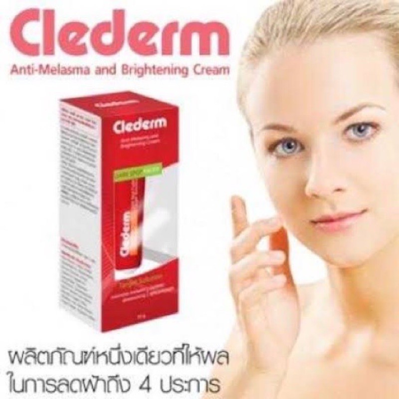 Clederm Anti Melasma And Brightening Cream Clederm Acne Cream ...