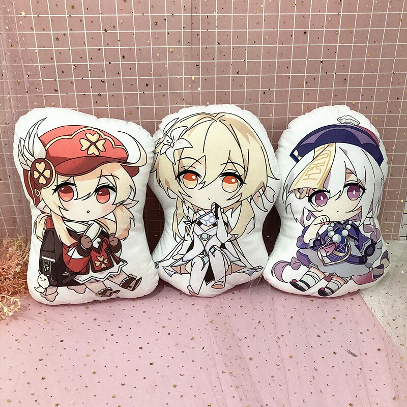 10CM Genshin impact Plushie Pendant Toys Kwaii Paimon Klee Amber Venti ...