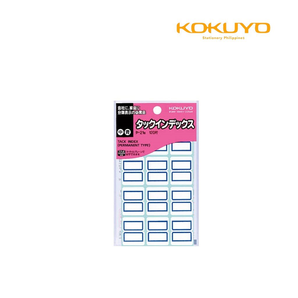 Kokuyo TA-21B Paper Tack Index Label Sticker, Blue | Shopee Philippines