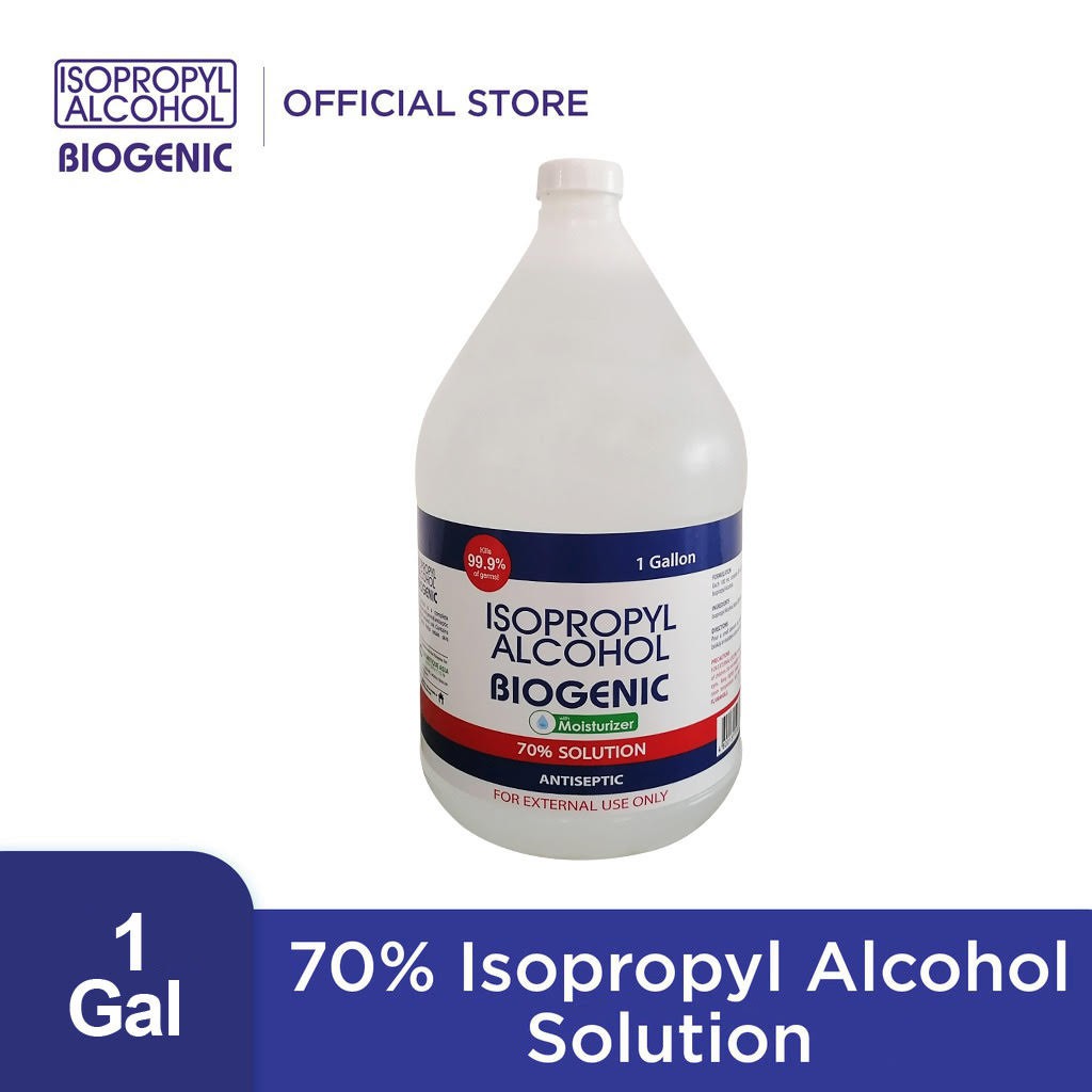 Biogenic 70% Isopropyl Alcohol Solution Gallon | Shopee Philippines Biogenic 70% Isopropyl Alcohol Solution Gallon | Shopee Philippines