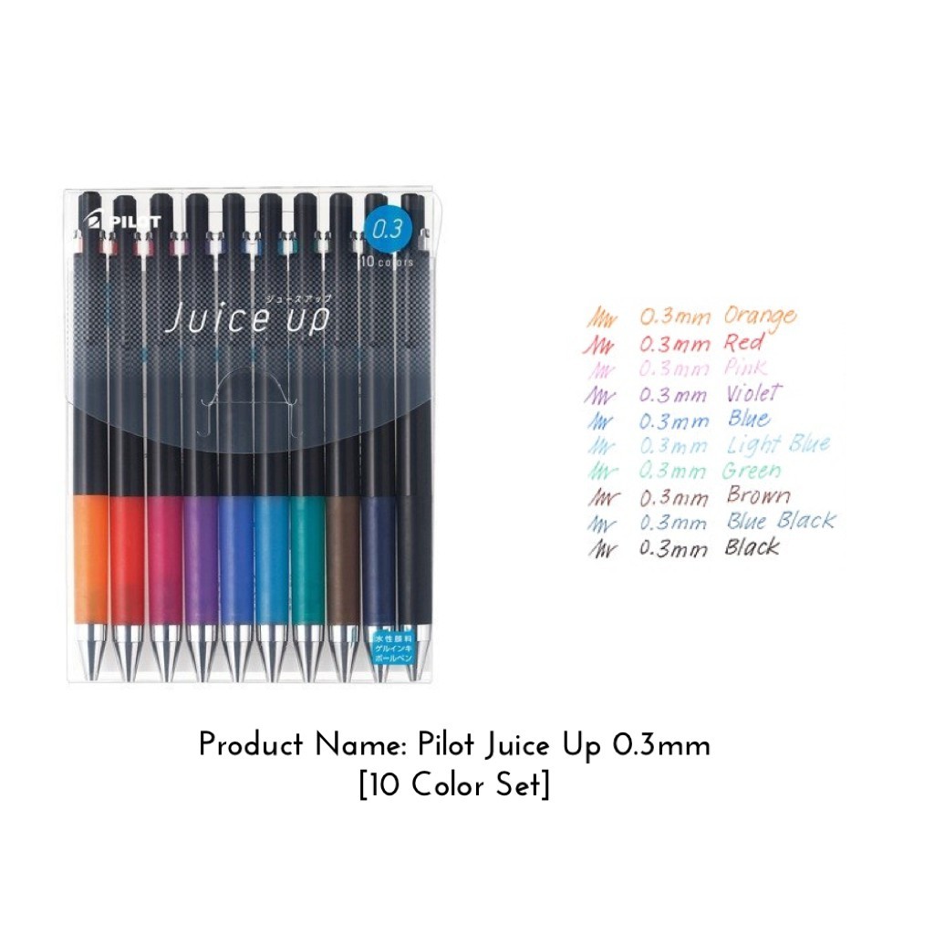 Pilot Juice UP 0.3mm / 0.4mm SET of 10s | Shopee Philippines