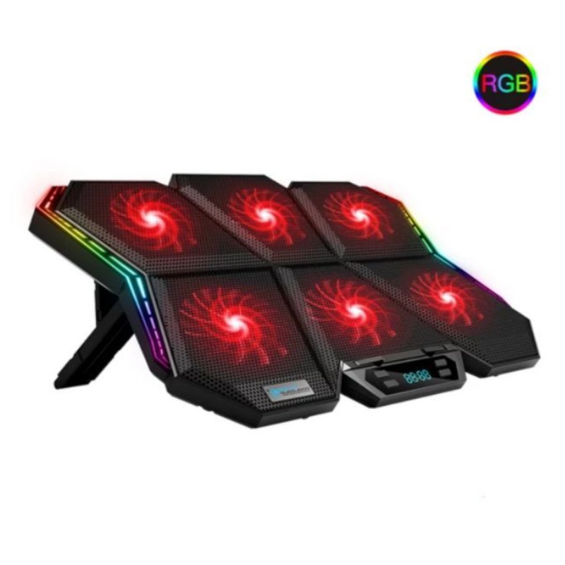 [100% Original]Coolcold Gaming RGB Laptop Cooler 12-17 Inch Led Screen ...