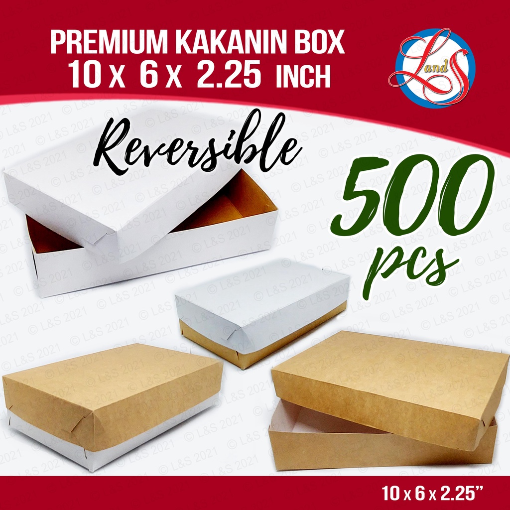10x6x2.25 (500 pcs) Kakanin Box without Window / Puto Box , Kutsinta ...