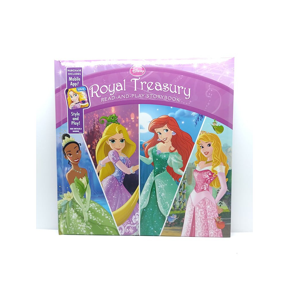 DISNEY PRINCESS ROYAL TREASURY: Read-and-Play Storybook (HARDCOVER ...
