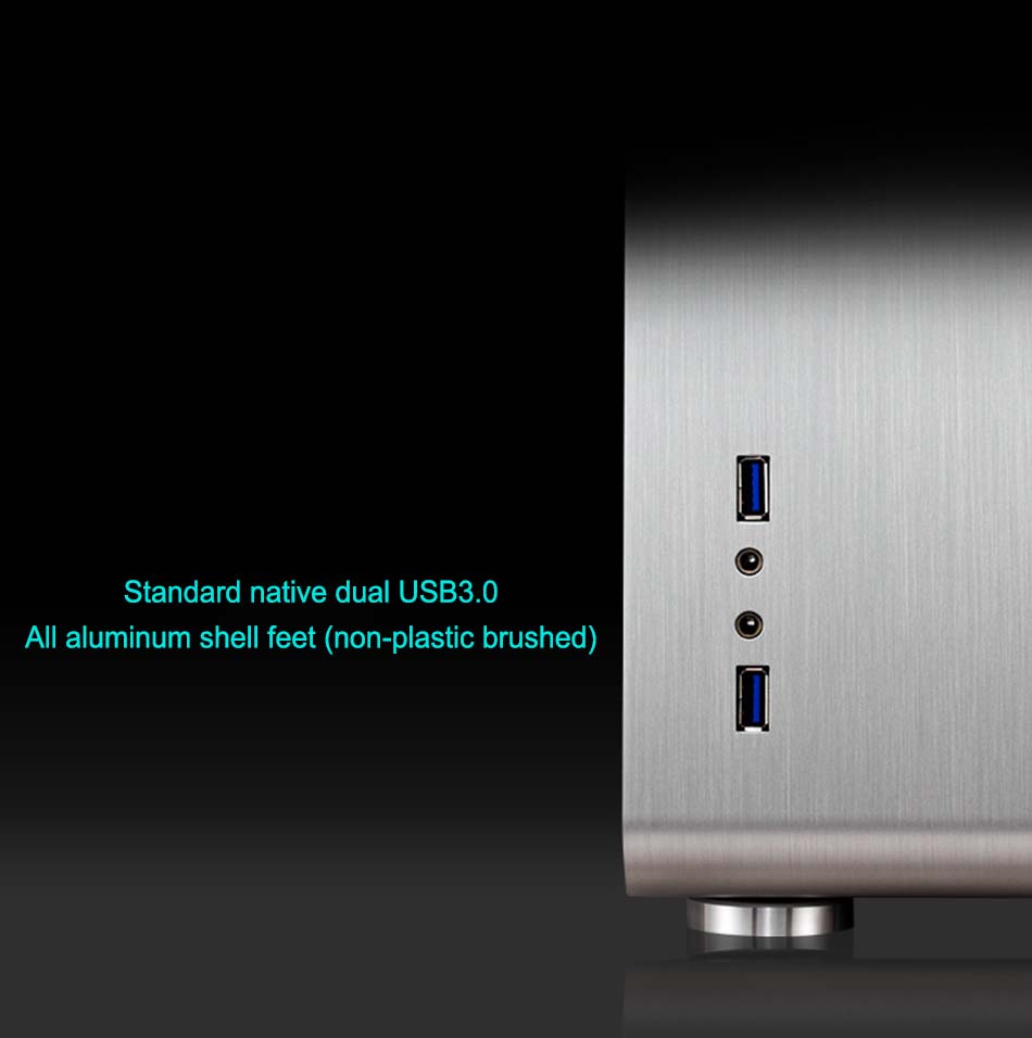 JONSBO U3 Desktop MATX Small Case All Aluminum USB3.0 Computer Chassis ...