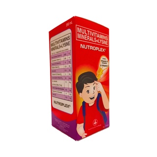 NUTROPLEX Multivitamins Syrup 250ml x 1 bottle | Shopee Philippines