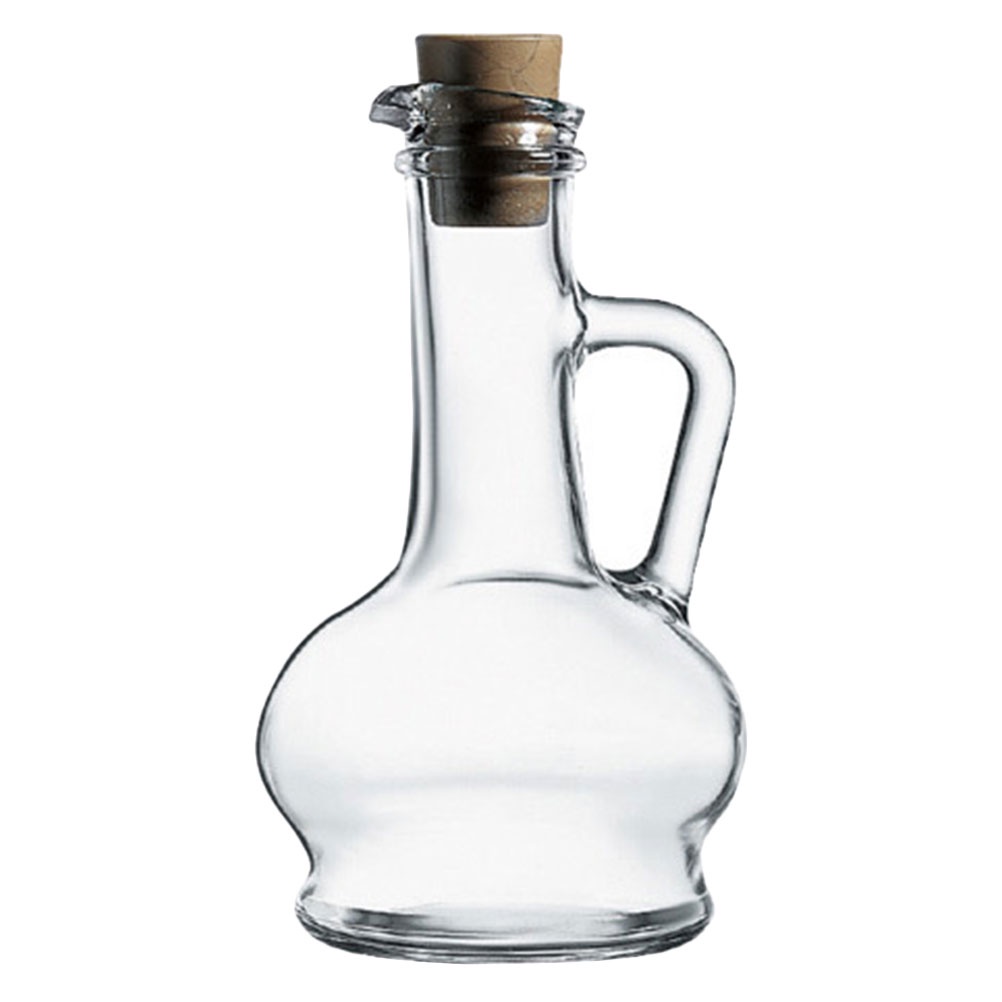 Belly Glass Cruet with Cork and Handle 260ML Oil Vinegar Cruets ...