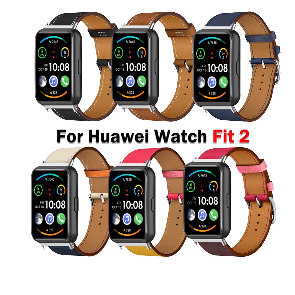 Wristband Leather Band Strap for Huawei watch fit 2 fit2 | Shopee ...