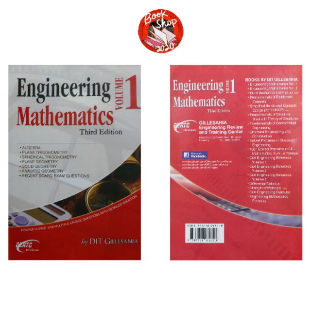 Engineering Mathematics volume 1 by Gillesania | Shopee Philippines