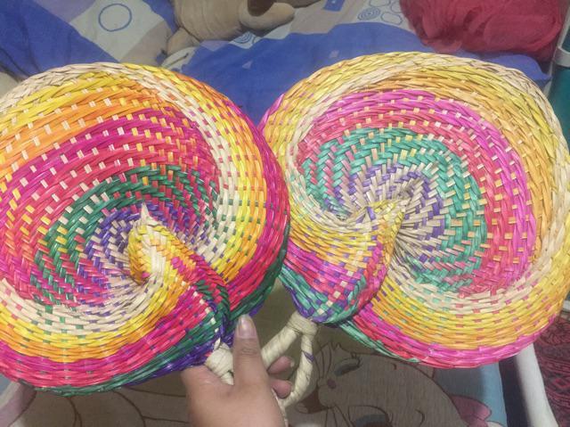 Anahaw Abanico Pamaypay Fan - Seven Colors Design | Shopee Philippines