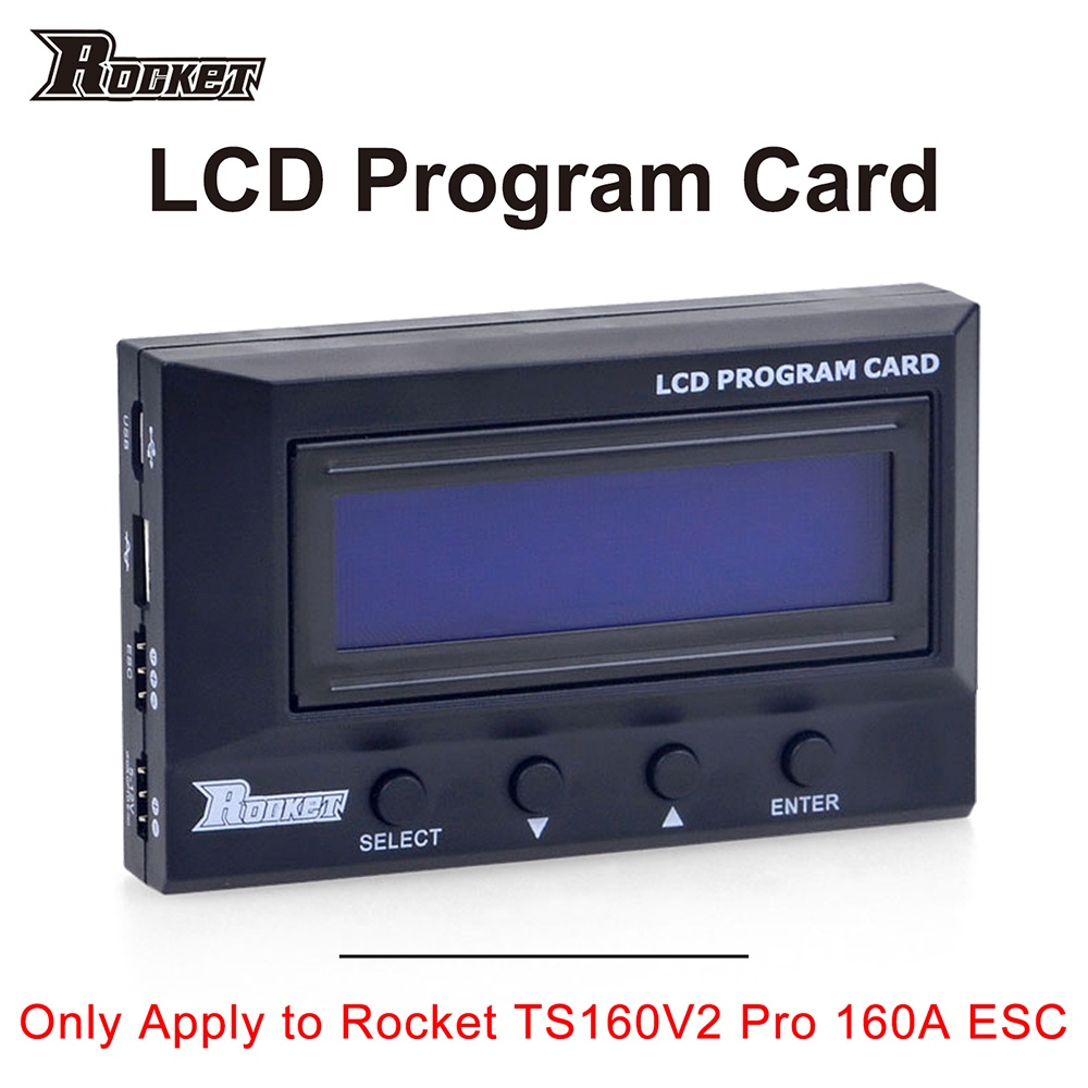 Rocket LCD Programmer Card for TS160 V2 160A Brushless Sensored ESC 1/ ...