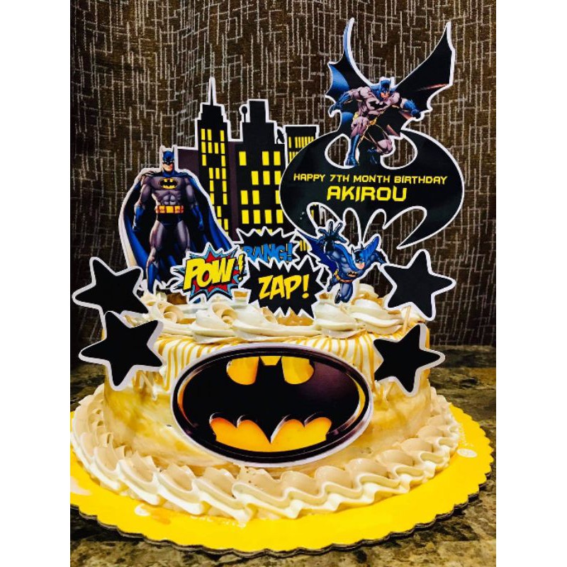 Batman theme cake topper | Shopee Philippines