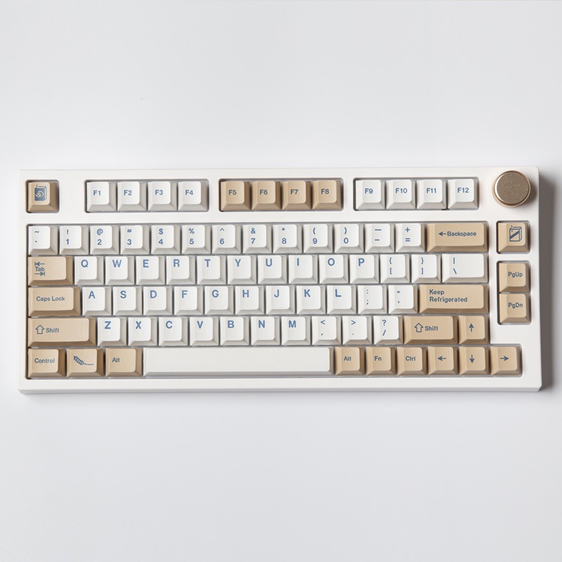 136 Keys GMK Soyamilk Keycaps Red Beige Blue PBT Dye Sublimation ...