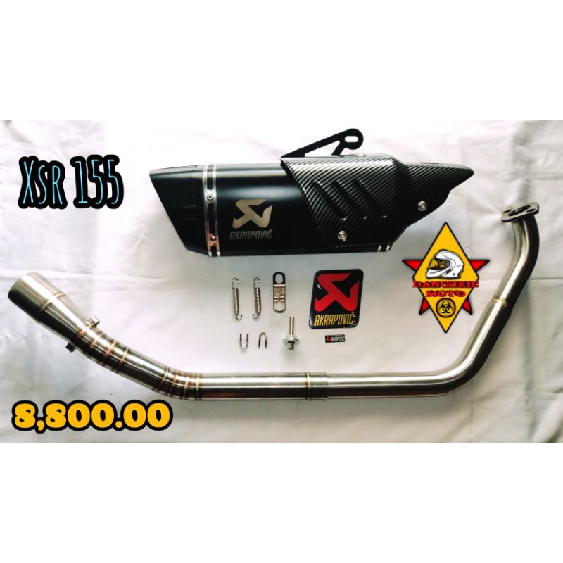 YAMAHA XSR 155 AKRAPOVIC M1 FULL EXHAUST SYSTEM | Shopee Philippines