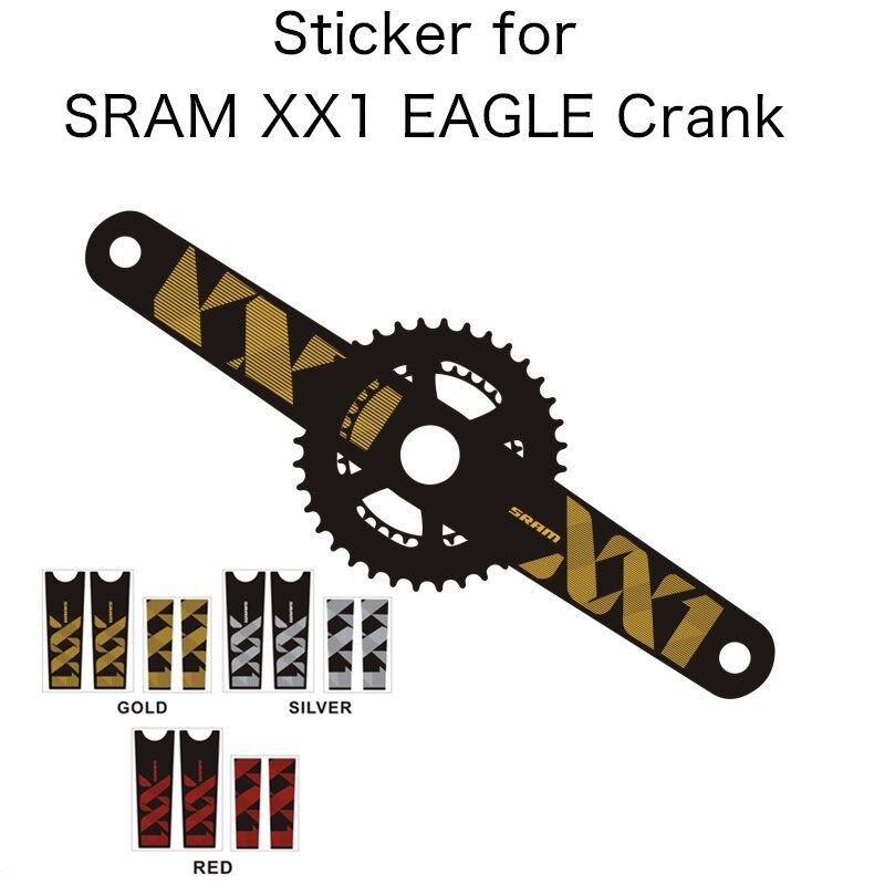 Bike Crank Arm Sticker for SRAM XX1 EAGLE Crank Stickers Bicycle ...